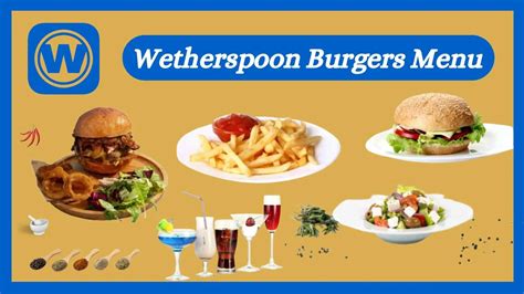 Wetherspoon Burgers Menu With Prices In 2025