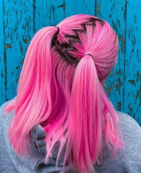 Pink Hair Pink Hair Hot Pink Hair Unnatural Hair Color Pink Hair Pink Hair Hot Pink Hair Unnatural Hair Color