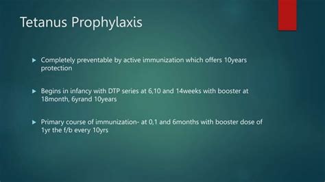 Discuss The Pathogenesis Clinical Presentation Of Tetanus Add A Note On Tetanus Prophylaxis Pptx