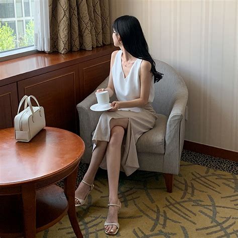 베니토 2천장돌파 텐셀50 Made 오즈 트임 린넨라이크 롱 스커트 봄여름데일리트임h라인하객룩오피스룩