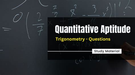 Trigonometry Questions Pdf Along With Detailed Solutions
