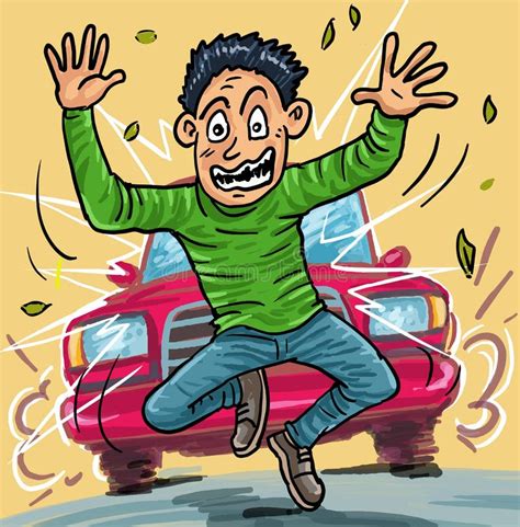 A Babe Man Was Hit By A Speed Car Stock Vector Illustration Of Damage Warning 243209896