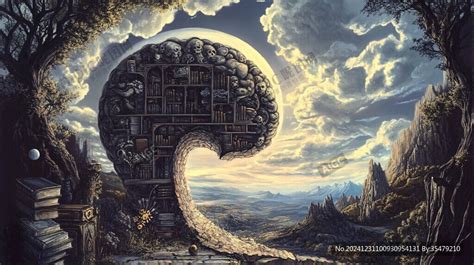 Ai创作图3d艺术画欧式装饰画 Cgi超现实主义 幻想小说插图设计手绘 3d奇幻艺术 超现实的内核 超现实主义意境画 奇幻立体画 3d立体插画风格 超现实的世界 知识文化背景 智慧之之门 科幻