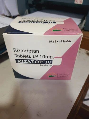 Rizatriptan 10 Mg Tablets At ₹ 265 Stripe New Delhi Id 2853411878230