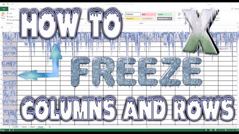 Microsoft Excel How To Freeze Columns And Rows Youtube
