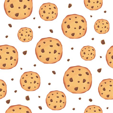 Premium Vector Cookies Pattern Background