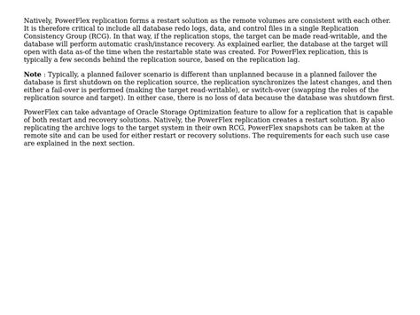 Powerflex Consistent Replication Oracle Rac And Powerflex Asynchronous Replication Dell