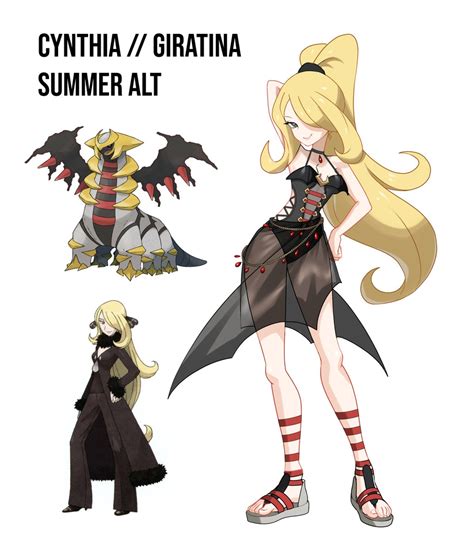 Cynthia Giratina And Giratina Pokemon And More Drawn By Rhymewithray Danbooru
