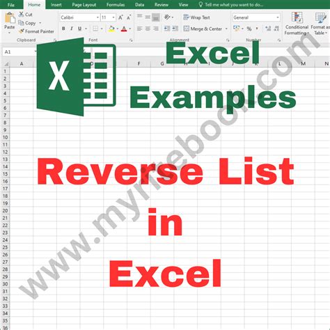 Excel Example Reverse Strings In Excel Vba Myritebook Learn Tutorials