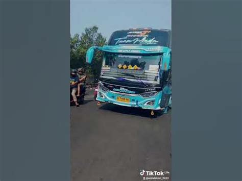 #bus artis tuan muda Azkha Wijaya trans biru - YouTube