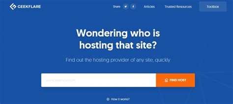 Hosting Checker Tools To Check Who Is Hosting A Website Geekflare