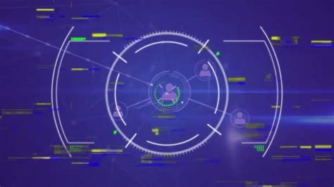 Animation Network Connections People Icons Scope Scanning Global