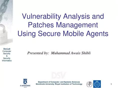 Ppt Vulnerability Analysis And Patches Management Using Secure Mobile