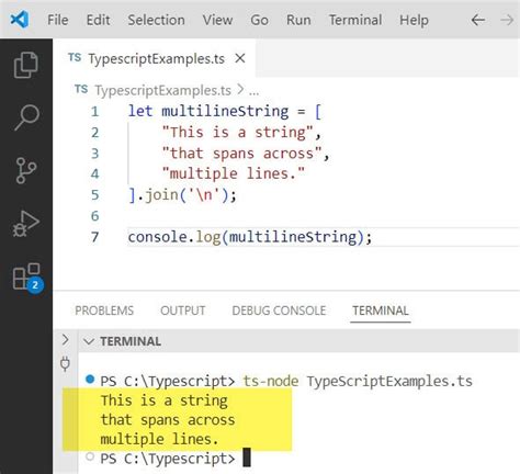 Working With Multiline Strings In Typescript