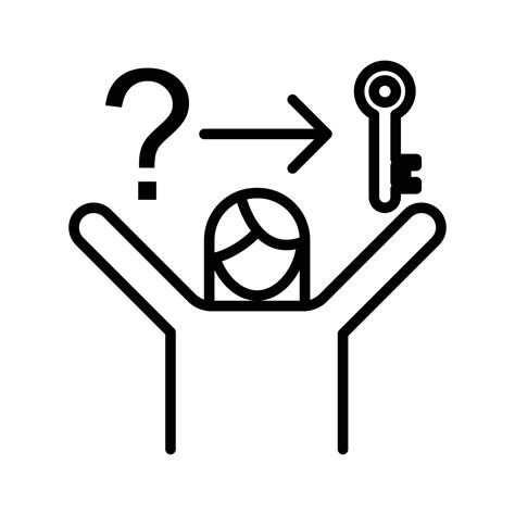Problem Solving Skills Icon Black And White Sign 47847230 Vector Art At Vecteezy