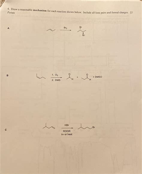Solved Draw a reasonable mechanism for each reaction shown | Chegg.com