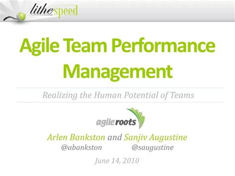 Ppt Agile Team Performance Management Powerpoint Presentation Free