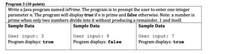 Solved Program 3 10 Points Write A Java Program Named