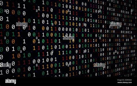 3d rendering of the background based on binary code technology