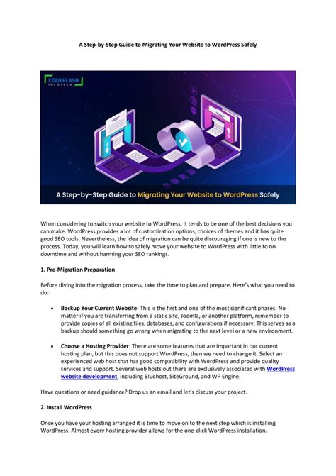 ppt a step by step guide to migrating your website to wordpress
