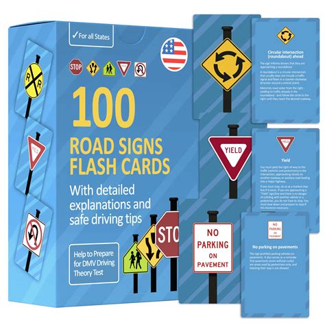 Buy Road Signs Flash Cards With Detailed Explanations And Safe Driving