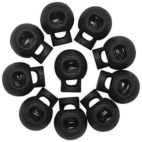20 Pcs Plastic Spring Stop Toggle Cord Locks End Z Grandado