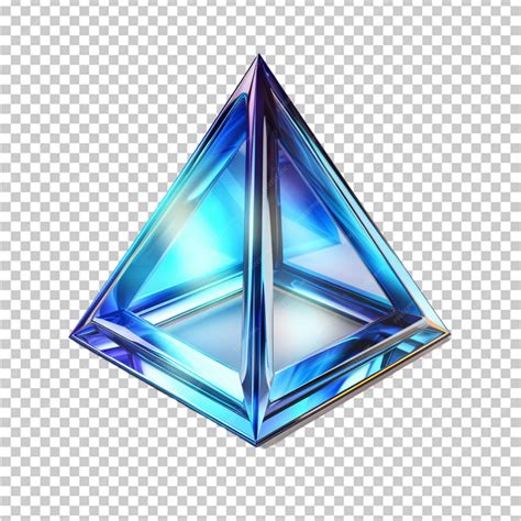 Premium Psd Tetrahedron Clipart On White Background