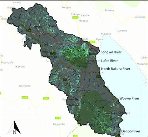 Deforestation Blue Pixels And Rivers Showing Flow Accumulation Based