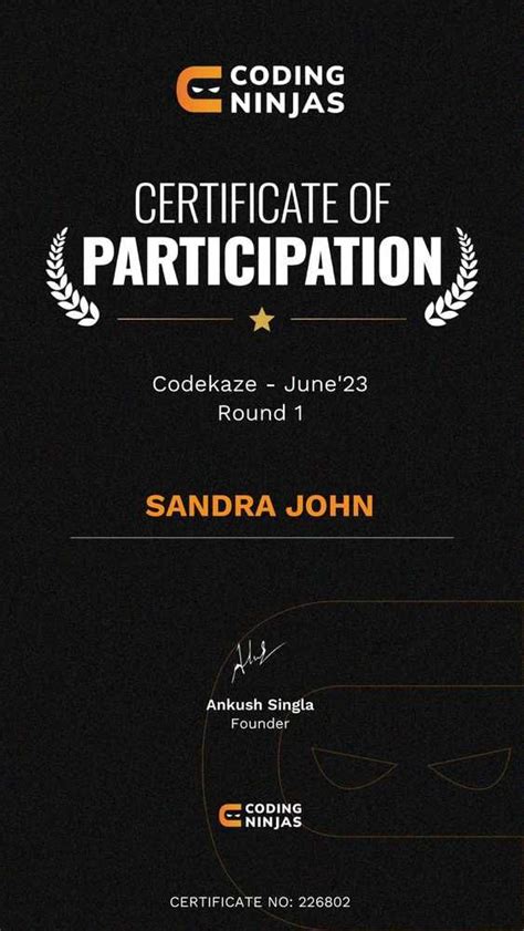 Sandra John On Linkedin Codingninjas Codingjourney