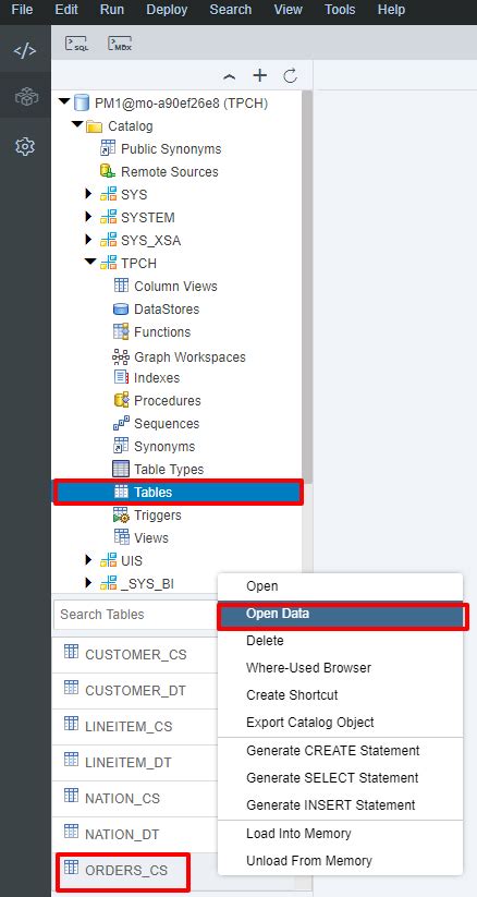 Create Tables And Import Data Sap Tutorials