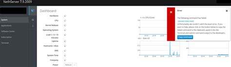 fresh installed nethserver dashboard not loading support