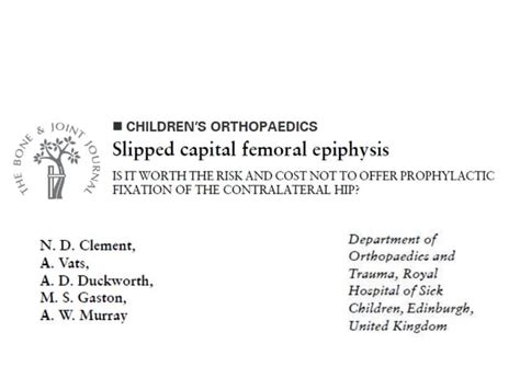 Contralateral Fixation Of Scfe Ppt