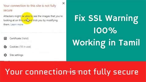 Your Connection To This Site Is Not Fully Secure Wordpress Ssl Warning 100 Programwithkumar
