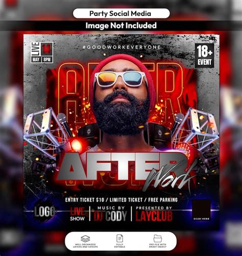 Premium Psd An Ad For A Party Social Media Event