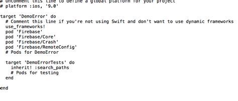 Swift Cocoapods Update Target Overrides The `frameworksearchpaths