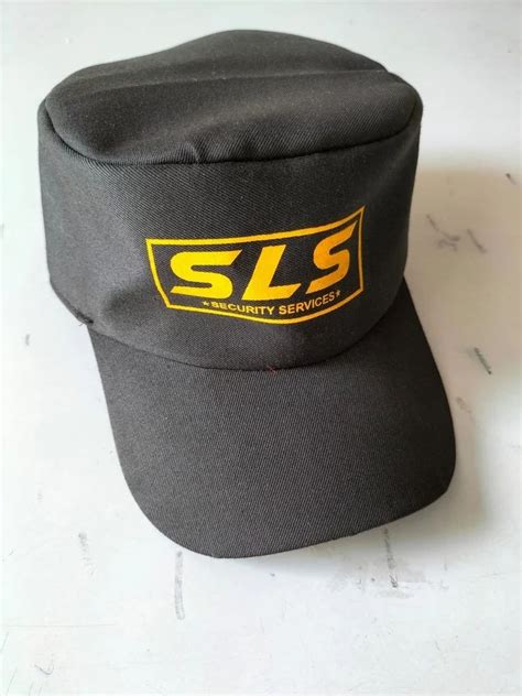 Cap Security Round Shape Cap With Logo At ₹ 30piece Security Guard