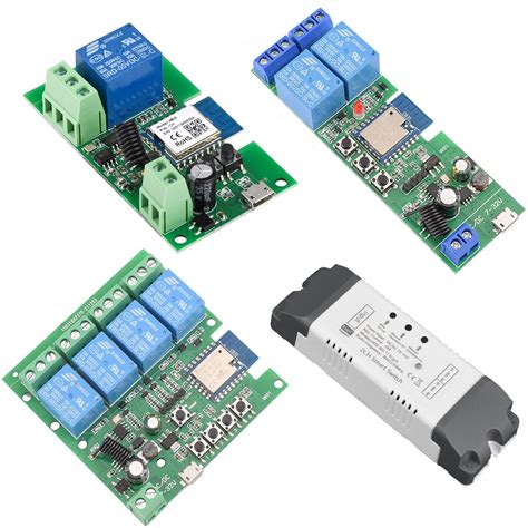 가정용 무선 스마트 스위치 모듈 1 2 4 채널 Dc 5v 12v Dc 7 32v Usb 5v 와이파이 릴레이 모듈 433mhz 원격 제어 스위치 모듈