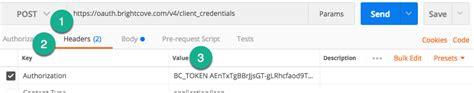 Create Client Credentials Postman