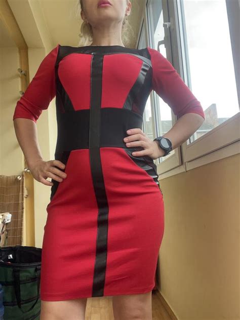 Сукня з шкіряними вставками — ціна 399 грн у каталозі Короткі сукні Купити жіночі речі за