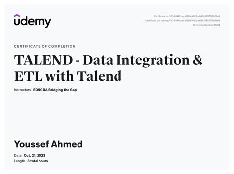 youssef ahmed on linkedin udemy course completion certificate