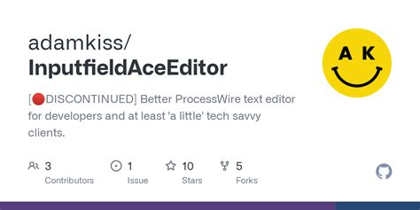 GitHub Adamkiss InputfieldAceEditor DISCONTINUED Better ProcessWire Text Editor For