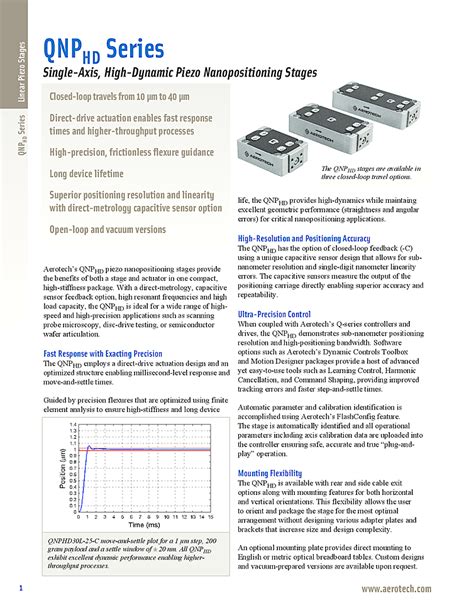 Piezo Stages Nanopositioning