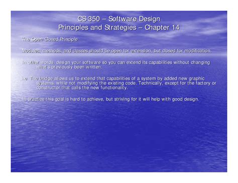 Principles And Strategies Chapter 14 Cs 350 Docsity