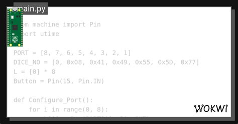 Dice Led Wokwi Esp32 Stm32 Arduino Simulator