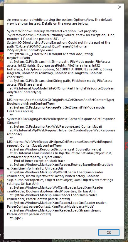 Please Help Themes Wont Load Troubleshooting LaunchBox Community Forums