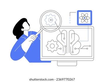 Quantum Computer Illustration Outline Over Royalty Free Licensable Stock Vectors Vector