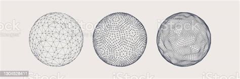 연결된 선과 점이 있는 구입니다 와이어프레임 일러스트레이션 추상 3d 그리드 설계 기술 스타일 입자에 대한 스톡 벡터 아트 및 기타 이미지 Istock