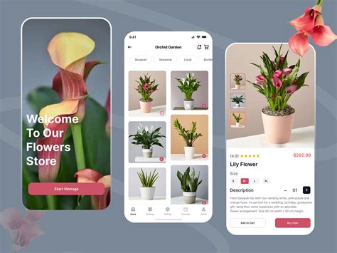 Flower Mobile App By Saheda Akter Shipa For Sylgraph On Dribbble