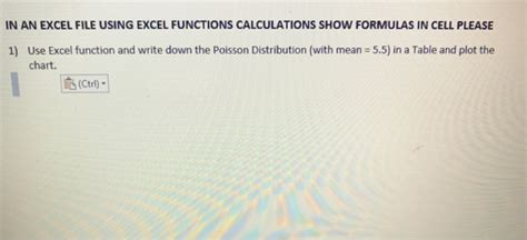 solved n an excel file using excel functions calculations