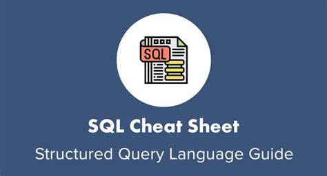 SQL Cheat Sheet 2020 Websitesetup Org